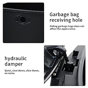 keling 6L/1.6gallon Small Bathroom Trash Can with Lid Soft Close ,Stainless Steel Pedal Garbage Can Gold ,Anti-Fingerprint Finish