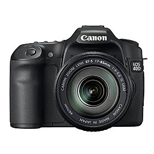 Canon EOS 40D 10.1MP Digital SLR Camera with EF-S 17-85mm F4-5.6 IS USM [International Version, No Warranty]