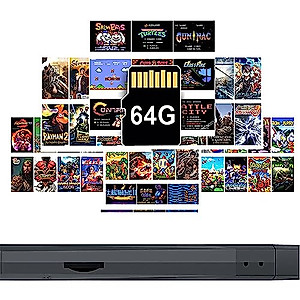 Nostalgia Stick Game - Wireless Retro Stick Game Console, Dual 2.4G Wireless Controllers Built-in 10000+ Games,Plug & Play Video Game Stick,4K HDMI Output (M8 64g)
