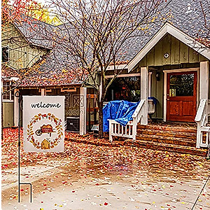 Garden Flag Holder Stand 6 Pack Garden Flag Pole for 13.5" Width 12 x 18 Inches Flags with Anti-Wind Clip for Outdoor Garden Yard Lawn