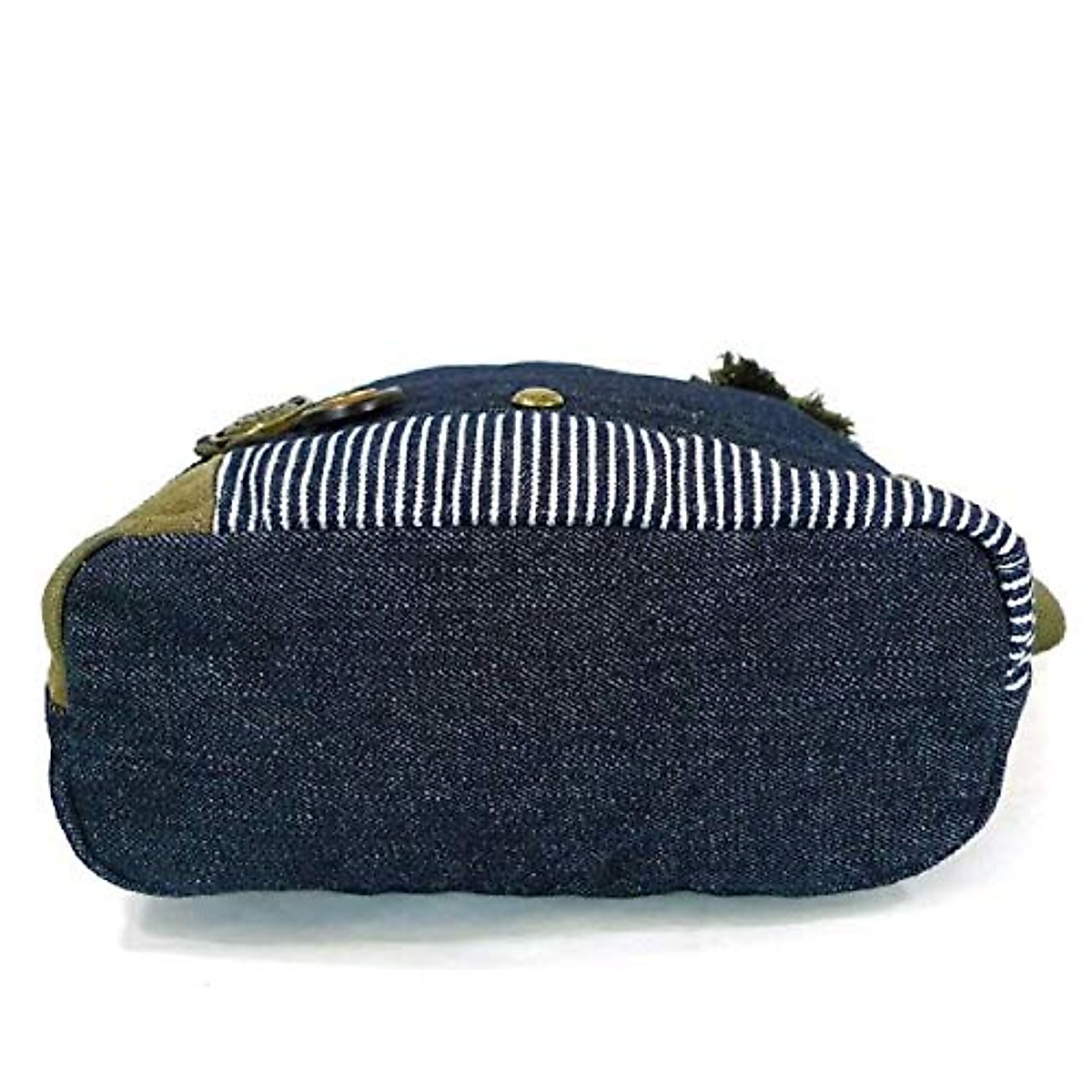 Chala Patch Cross-Body Women Handbag, Blue Denim Canvas Messenger Bag - New Butterfly - Denim