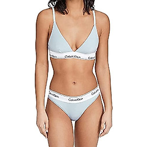 Calvin Klein Women's Modern Cotton Triangle Bra, Rain Dance, Medium