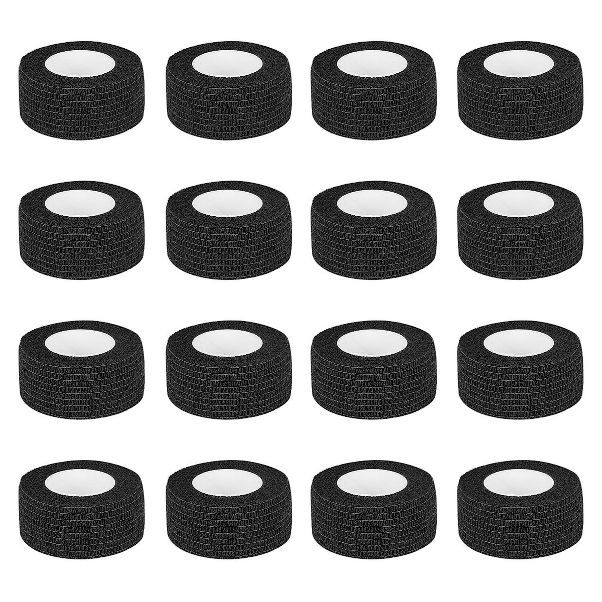 Bandage Wrap 16 Pack 1”x 5 Yards Self Adherent Wrap Breathable Self Adhesive Bandage Wrap Rolls Cohesive Bandage Athletic Elastic First Aid Tape for Stretch Athletic, Ankle Sprains, Swelling, Sports