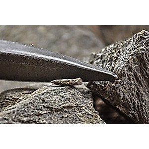 SE 22-ounce Rock Pick Hammer with Pointed Tip, 11-inch All Steel Geologist Hammer, Drop Forged Masonry Hammer with Comfortable Grip for Mining, 2lbs