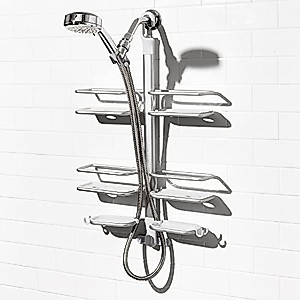 OXO Good Grips Aluminum Hose Shower Caddy - Silver