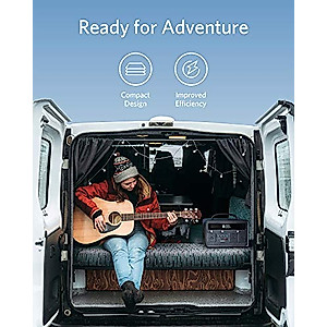 Anker Portable Generator 778Wh, 545 Portable Power Station (PowerHouse 778Wh), 500W Outdoor Generator with 110V 2-AC Outlets, 2X 60W PD Outputs and LED Light for RV, Camping, Emergencies, and More (Renewed)