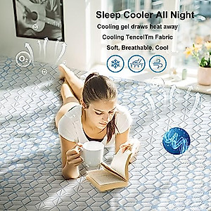 Mattress Topper Queen Size 2 Inch, Premium High-Density Memory Foam, Ventilated Design, Removable & Washable Cover, 10 Years Warranty