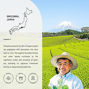 Senbird Organic Sencha - Japanese Green Tea - From Shizuoka, Japan - Loose Leaf Tea In Airtight Tea Tin (3.5oz/100g)
