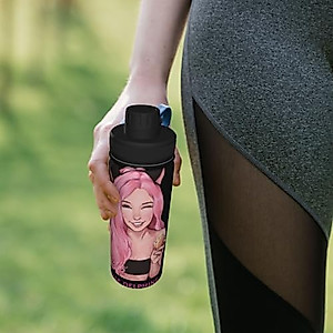 Eevikion Belle Artist Delphine Stainless Steel Insulated Tumbler Sports Water Bottle Hot and Cold Travel Cup 18oz