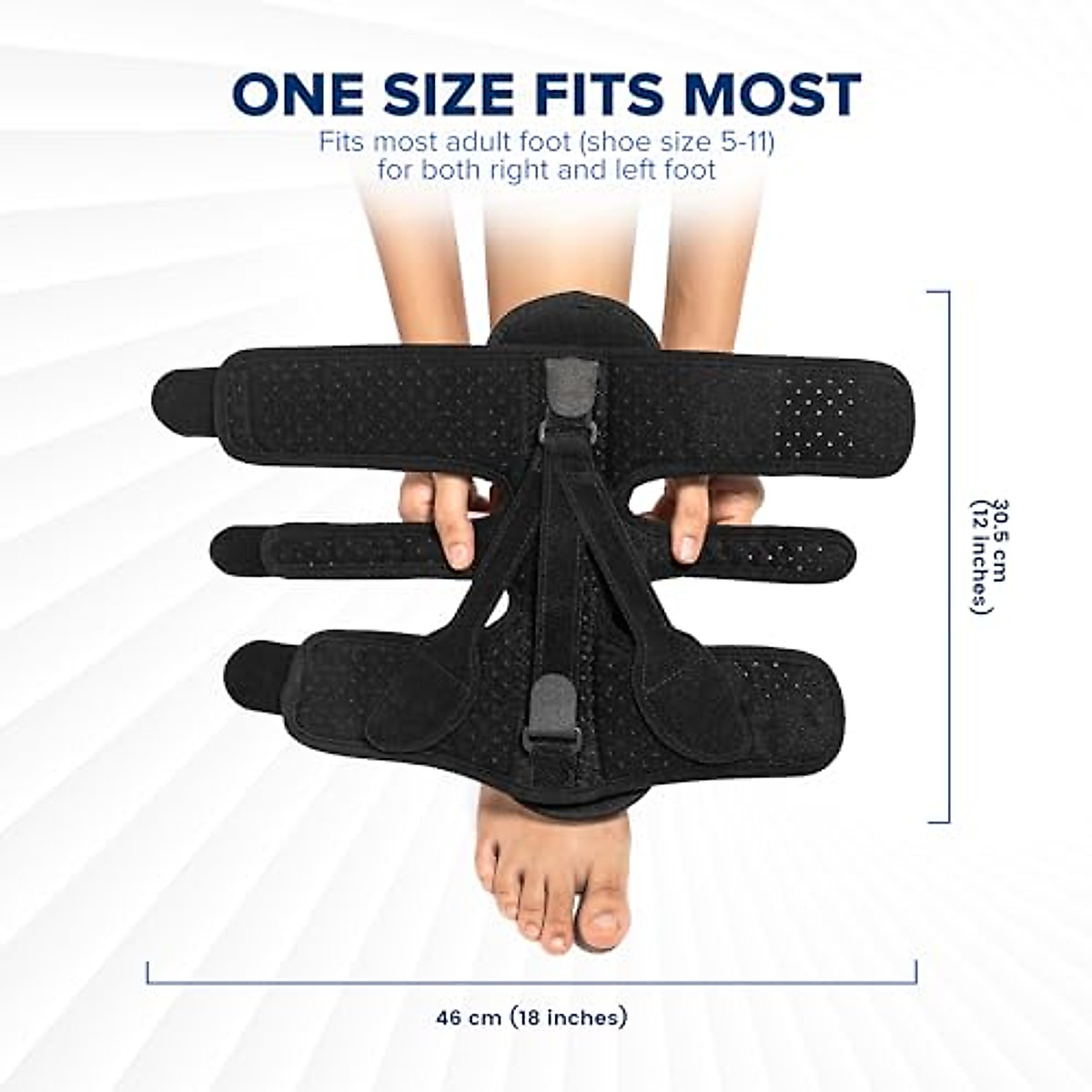 Sulifice Plantar Fasciitis Night Splint: Upgraded Plantar Fasciitis Brace for Plantar Fasciitis Relief, Achilles tendonitis Relief and Foot Drop Brace. Night Splint for Plantar Fasciitis Women
