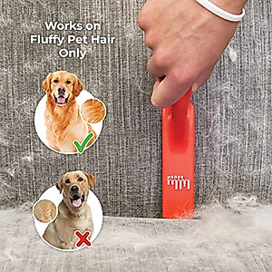 Lilly Brush - Fluffy Pets Brush pet hair remover for furniture, carpets, cat trees, bedding, curtains, couches and more! Brought to you by the pet hair experts at Lilly Brush, this product is ONLY for homes with LONG-HAIRED CATS & DOGS who shed SOFT, CLIN