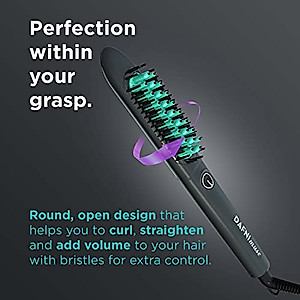 DAFNI X Conair Muse, Smoothing & Styling Hot Brush. Create endless styles from straight to smooth to curly, with or without volume. Best suited for short to mid-length hair