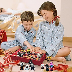 2023 New Halloween Christmas Scary Doll Advent Calendar 2023 Kids - 24 Day Halloween Countdown Calendar, Pre-Christmas Doll Nightmare Advent Calendar Gift (A+halloween)