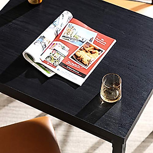 HOMOOI 3 Piece Dining Room Table Set for 2, Small Rectangular Kitchen Table with 2 Cushioned Chairs, Espresso and Brown