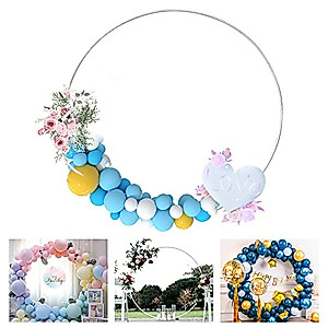 YYQQ Round Balloon Arch Kit, Balloon Circle Frame Kit, Balloon Arch Garland Kit for Holder Wedding, Christening, Decoration, Large Photo Background, Birthday, Party Decor (180cm)