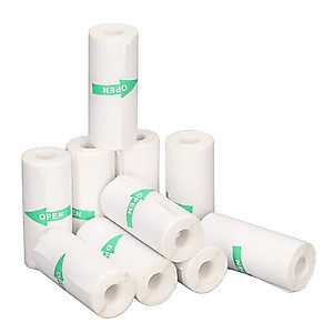 HEITIGN Set 10 Roll Printing Paper Mini Portable Bluetooth Photo Printer 57 x 25 mm White Self Adhesive Paper Portable Pocket Printer Labels Office Print Memo for Android iOS Accessories