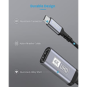 Sniokco USB C to HDMI Adapter, High Speed Portable Type C to HDMI Converter for Home Office, Aluminum, Compatible with i.Phone 15 Pro/Max, MacBook Pro/Air, Surface, i.Pad Pro/Air, XPS, G,alaxy S8-S23