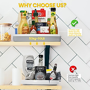 TRZZ Lazy Susan Turntable Organizer - 12-Inch Rotating Tray for Spices and Condiments Storage - Organize Kitchen and Fridge with Storage Container for Fridge, Pantry, and Cabinet - 1 Pack