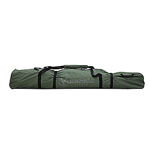 Gazelle Tents™ T4 Hub Tent, Easy 90 Second Set-Up, Waterproof, UV Resistant, Removable Floor, Ample Storage Options, 4-Person, Alpine Green, 78" x 94" x 94", GT400GR