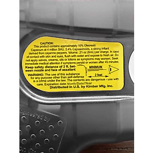 Kimber Self Defense Less-Lethal PepperBlaster II; Pepper Spray Gun (Gray)