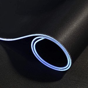 HYSTTBD Gaming Mouse Pads Gaming Computer Mousepad RGB Hexagon LED Carpet Pc Desk Keyboard Mat with Backlit 23 62' x11 81', 600x300mm