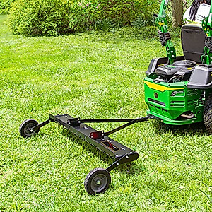 Brinly DT-480BH-A 48" Tow Behind Grass Dethatcher, Removes Thatch from Large Lawns in Less Time