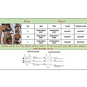 Sexy Lingerie for Women Floral Lace Deep V Neck Floral Lace Bra and Panty Thong Garter Belts Spaghetti Strap Bodysuits Teddy Green