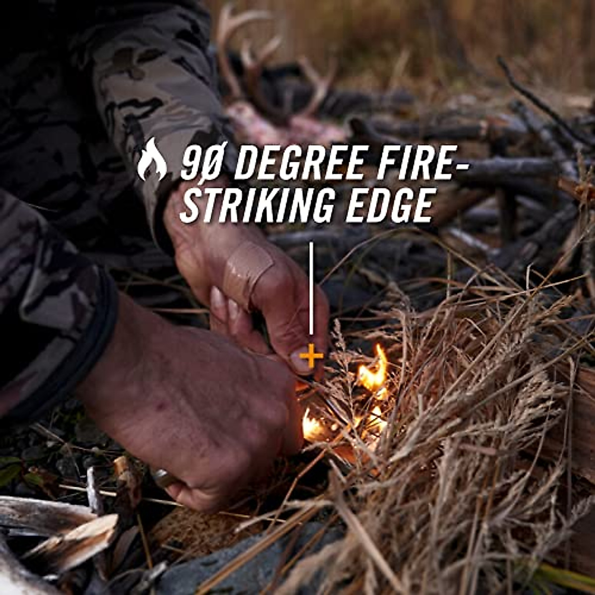 Gerber Gear Principle - Fixed Blade Knife for Camping, Fishing & Hunting Gear - Black