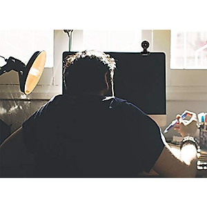 Webcam with Microphone 480P Manual Focus Webcam Computer Camera Web Camera PC Webcam for Video Calling Recording Conferencing (Black)