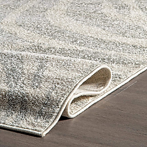 nuLOOM Royal Contemporary Zebra Stripes Area Rug, 5x7, Grey