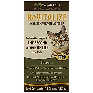 Wapiti Labs Inc Cat ReVitalize Formula Pet Supplement, 15gm