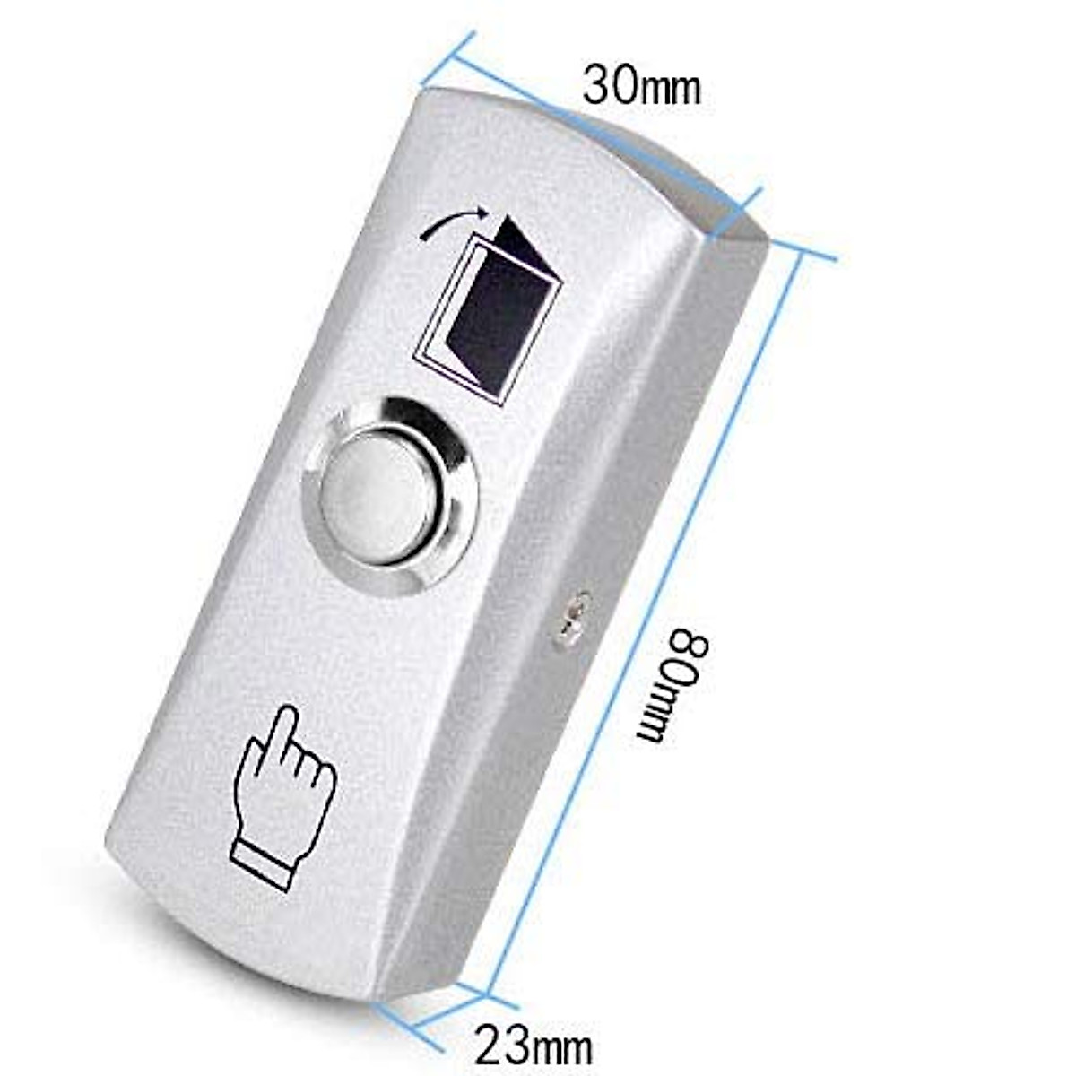 MENGQI-CONTROL 2 Door Access Control Panel System 600lbs Waterproof Magnetic Lock RFID Reader Metal Exit Button 110V Power Supply Box USB Reader RFID Card Key Fob Phone APP Remotely Open Door