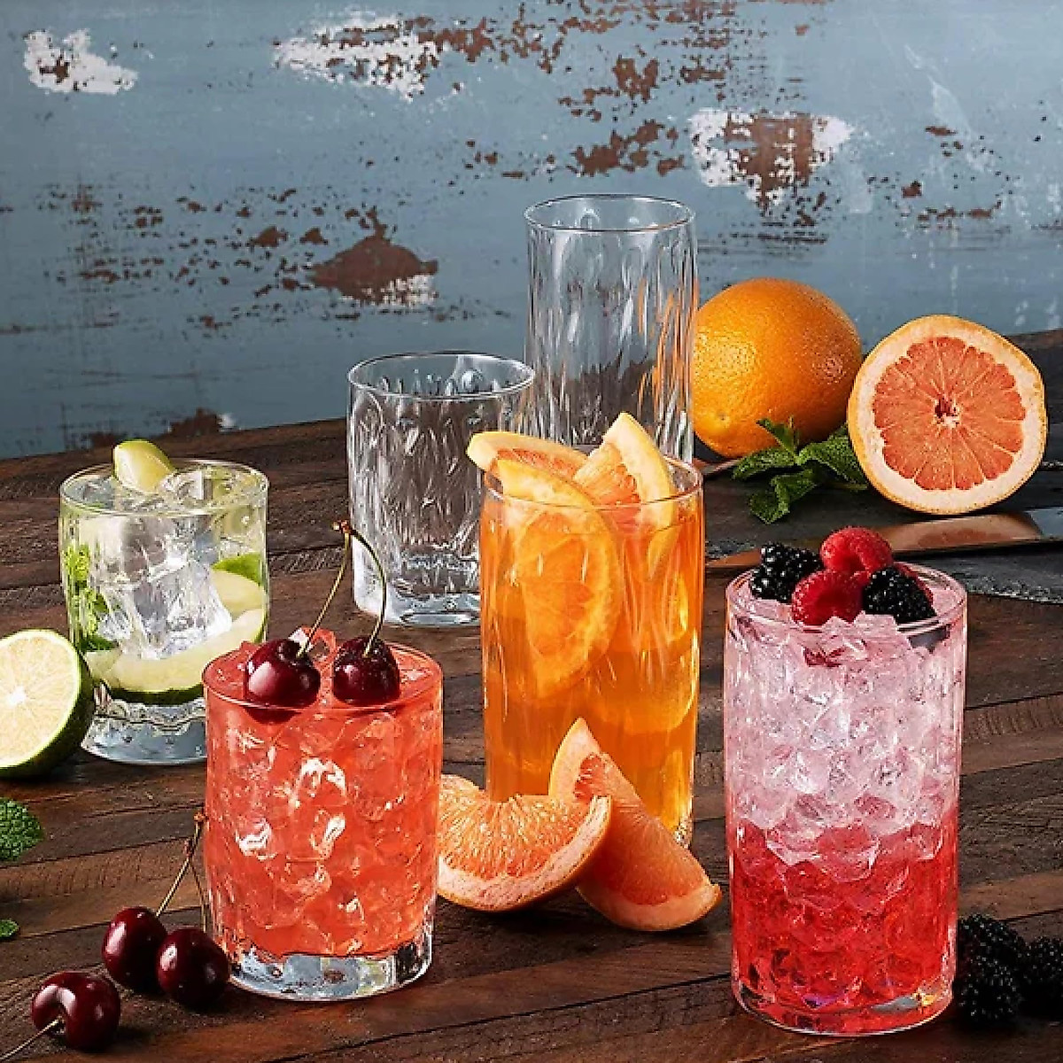 Bormioli Rocco Cooler Glass, Set of 6, 16.25 oz, Clear