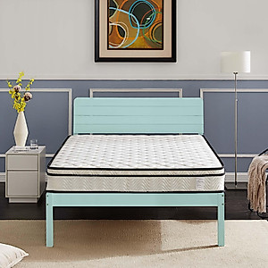 Generic 10 Inch Memory Foam Mattress, Queen Innersping Hybrid Mattress, Medium-Firm Feel, Innerspring Hybrid Mattress Pressure Relief Bed in a Box CertiPUR-US Certified