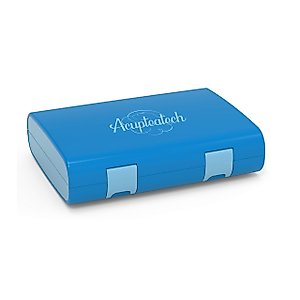 Acupteatech Lunch Bento Box, Leak Proof 4-Compartment Food Container 1200ml Large Capacity, BPA Free, Portion Meal Prep Snack Packing, Durable Perfect for Picnics, Camp, Travel—Blue
