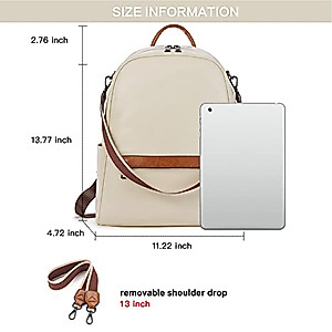 BROMEN Backpack Purse for Women Leather Designer Travel Backpack Large Fashion College Shoulder Bags