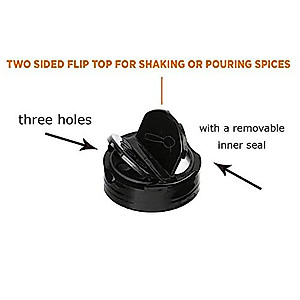 16 Pack 7oz Clear Plastic Spice Jars Storage Container Bottle Containers with Black Cap Perfect for Storing Spice,Herbs and Powders(Provide chalkboard labels,Chalk Marker)