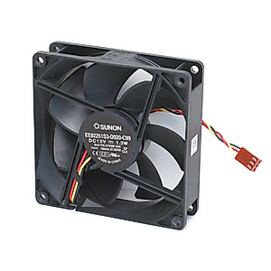 Sunon EE92251S3-D020-C99 12V 3-Pin 92mm x 92mm x 25mm Rear Case Computer Cooling Fan