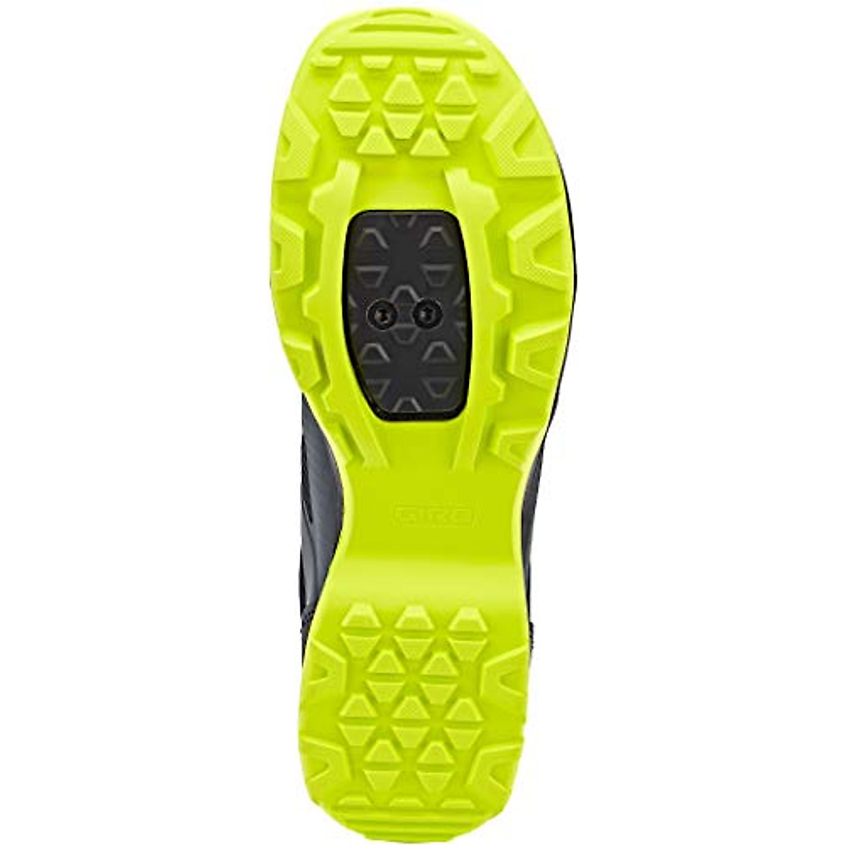 Giro Gauge Men Clipless Mountain Bike Shoes - Dark Shadow/Citrine Green Cover (2020), 47