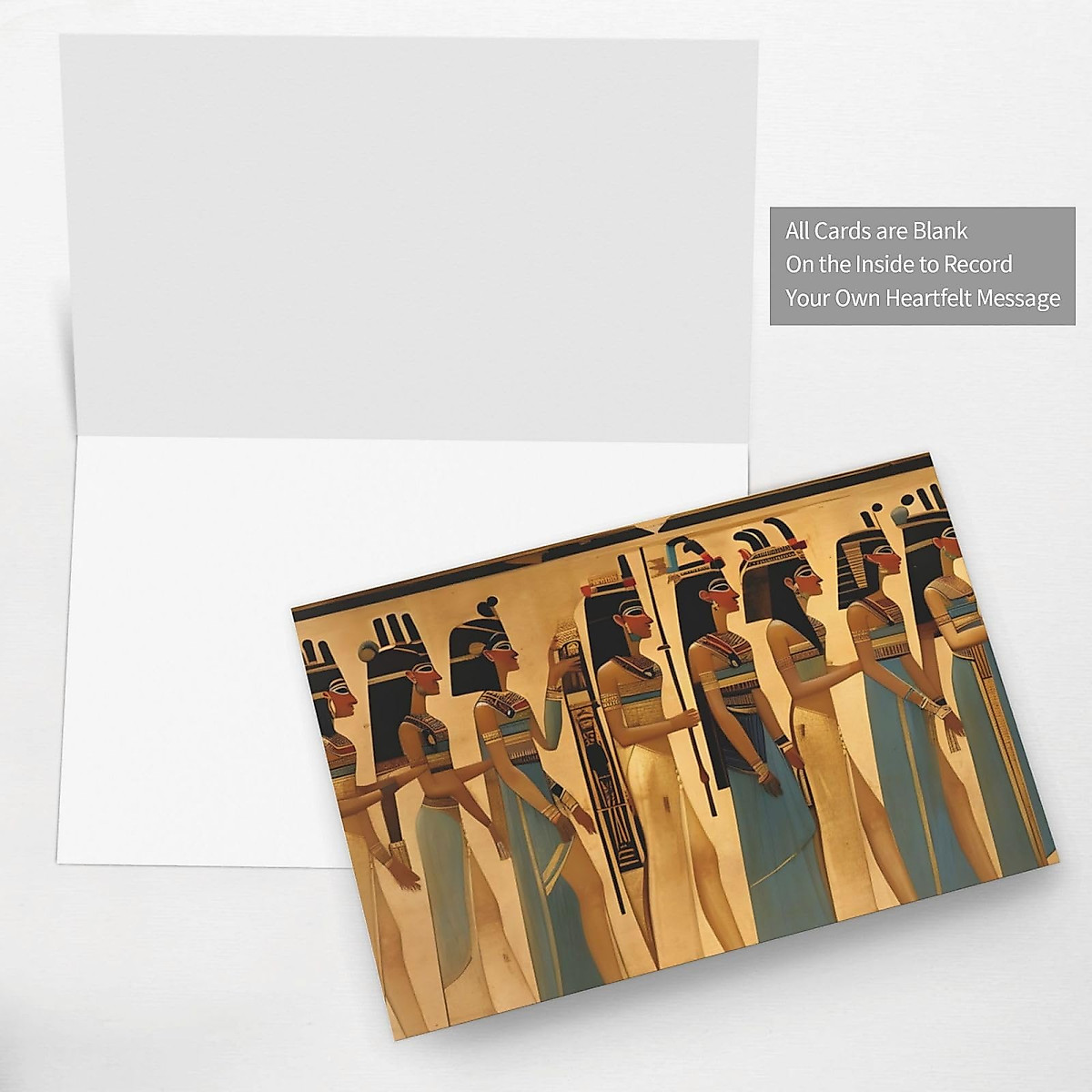 QHWLR Women In Ancient Egypt Print Greeting Card For Birthday Wedding Party Invitation Appreciation Cards For