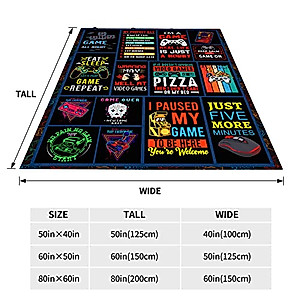 RIEDIOVS Gaming Gifts for Men Boys Boyfriend-Gamer Gifts for Teen Boys-Gaming Blanket 60" x 50" Ideas Gamer Gifts for Game Lovers Men Boys -1