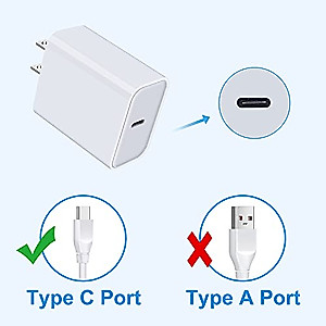 Samsung Fast Charging Block for Galaxy Z Fold5 Z Flip5 A14 5G A54 A53 A23 A13 A34 S23 S22 Ultra S21 S20 20W Super Type C Charger Box Wall Adapter for iPhone 15 14 13 12 11 Pro Max XS XR,Pixel 7 6 Pro