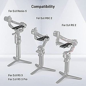SMALLRIG Quick Release Plate for Manfrotto-Type Compatible with DJI RS 2 / RSC 2 / Ronin-S Gimbal / RS 3 / RS 3 Pro Gimbal - 3158
