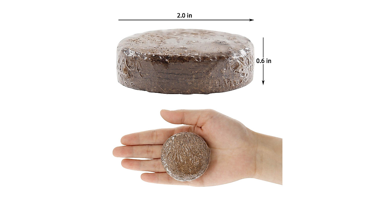 YBB 12 Pack Coco Coir Plant Pot Discs - Eco-Friendly