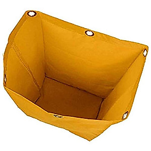 Replacement Janitorial Cart Bag,Waterproof High Capacity Thickened Housekeeping Commercial Janitorial Cleaning Cart Bag(16 x 11 x 27inches) (Yellow)