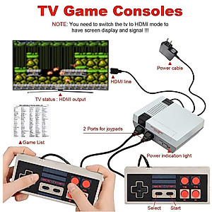 Mini Classic Retro Game Console: Video Games System HDMI 621 Games and 2 Handheld Controllers - Old Arcade Games Consoles Plug and Play Video Games for TV- Gift for Kids Boy Adults