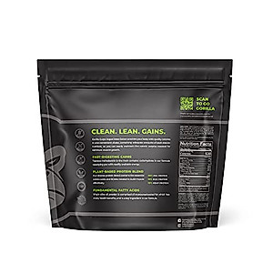 Gorilla Gulps – Mocha Vegan Mass Gainer – 5 lb Natural High Calorie Protein Powder – GMO, Gluten, Dairy, & Soy Free. No Artificial Ingredients – 530 Calories – 18 Servings