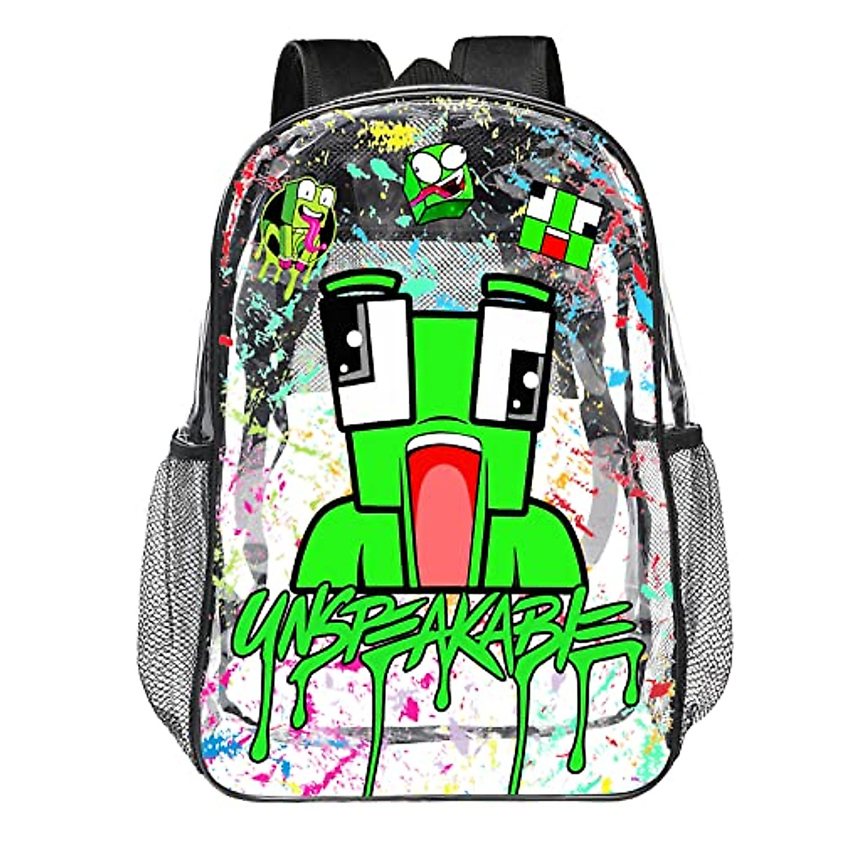 QIDOZVIY Transparent Clear Backpack Waterproof See Through Daypack Heavy Duty PVC Transparent Bookbag for Buy Girl 17IN