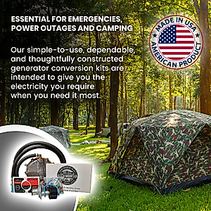 Hutch Mountain Generator Propane Conversion Kit EU3000is- Trifuel Generator Conversion Kit for Propane, Gasoline and Natural Gas, Portable Generator Conversion Kit Compatible with Honda EU3000is