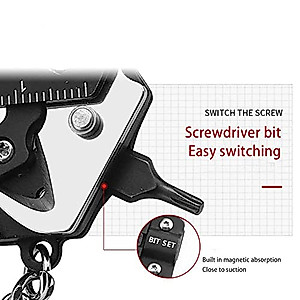 Keychain Screwdriver Multifunctional Hexagon Coin Outdoor EDC Tool Hexagon Folding Pocket Coin Gear Knife Pee Fold Coltello Mini